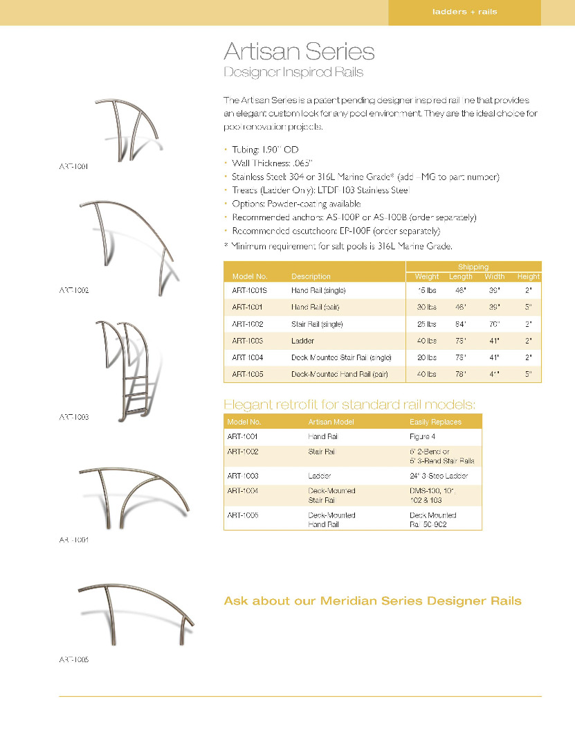 Artisan Series Stair Rail (ART-1004) | S.R.Smith