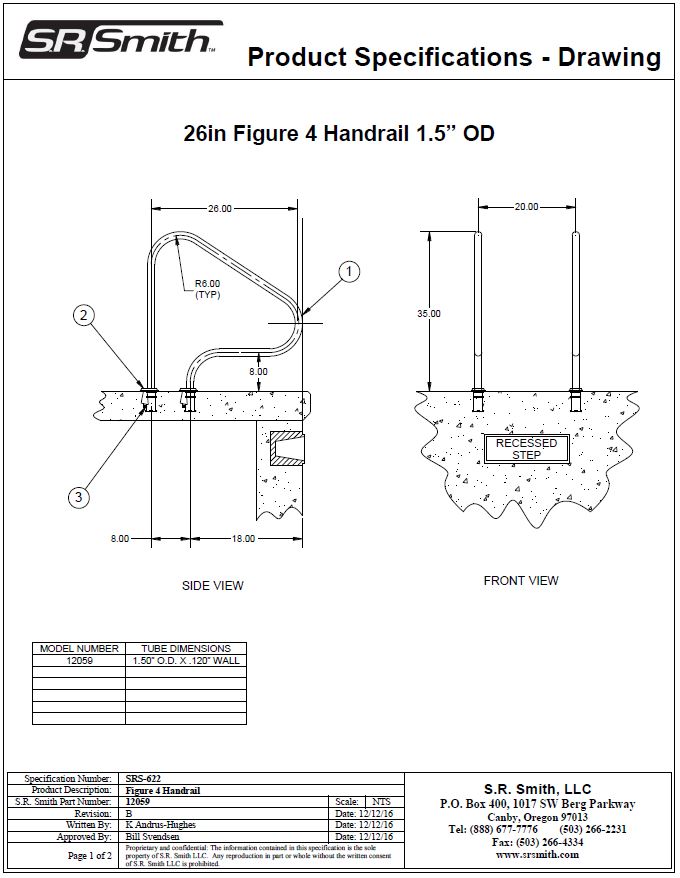 Figure 4 Handrails - Commercial - Official S.R. Smith Products