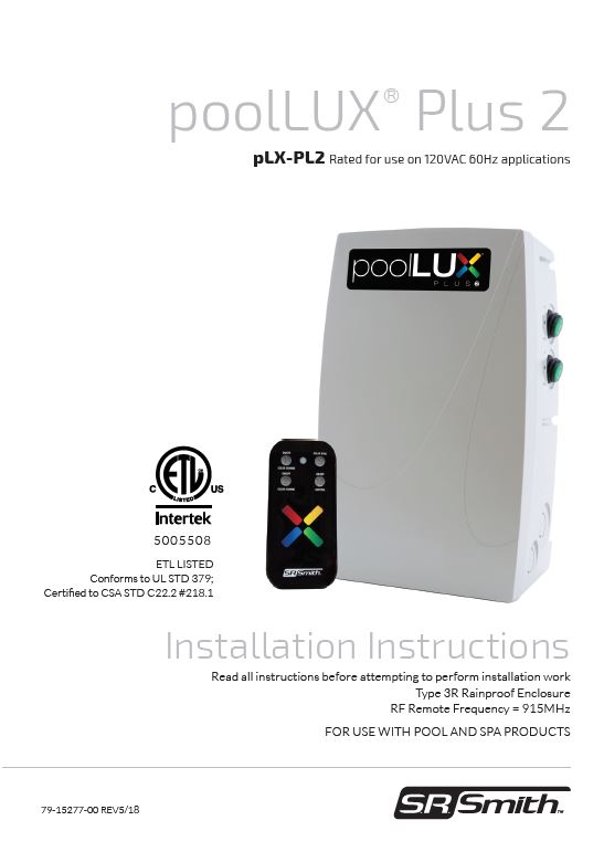 poolLUX™ Plus2 Dual Transformer | S.R.Smith Pool Lighting