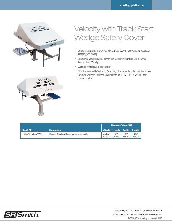Velocity with Track Start Wedge Safety Covers | S.R.Smith