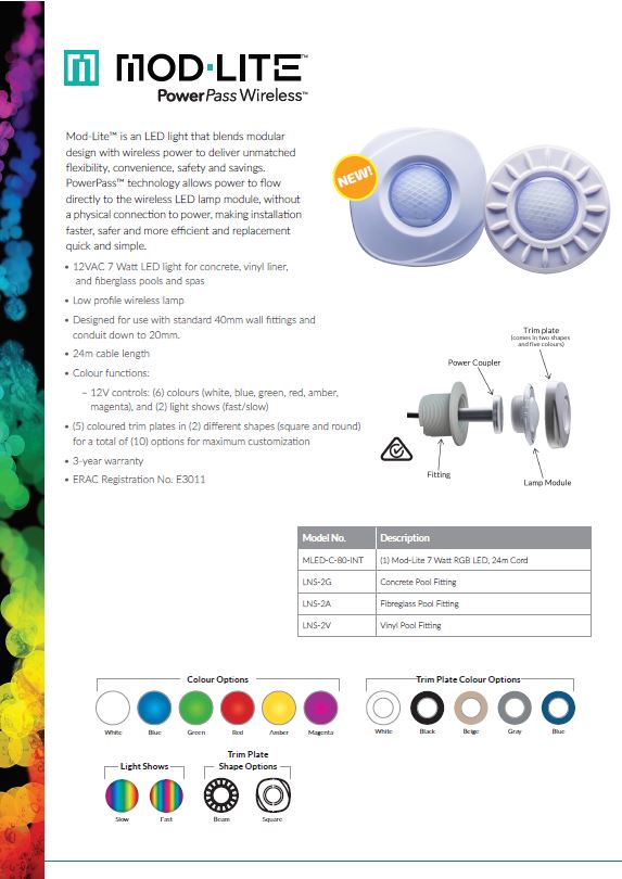 Mod-Lite™ wireless pool lighting | S.R.Smith Lighting Australia