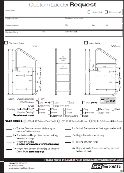 Custom Pool Ladders | S.R.Smith