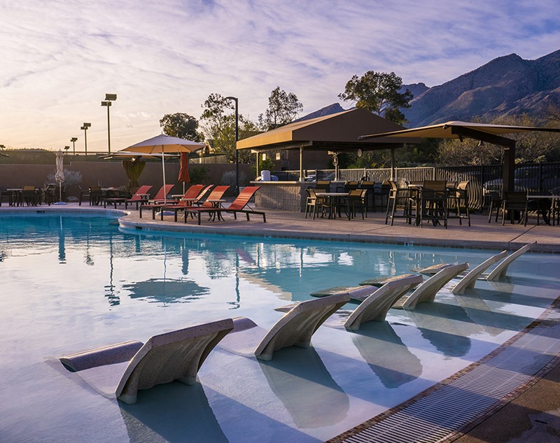 Commercial Destination Lounger | Luxury In Pool Chair | S.R.Smith