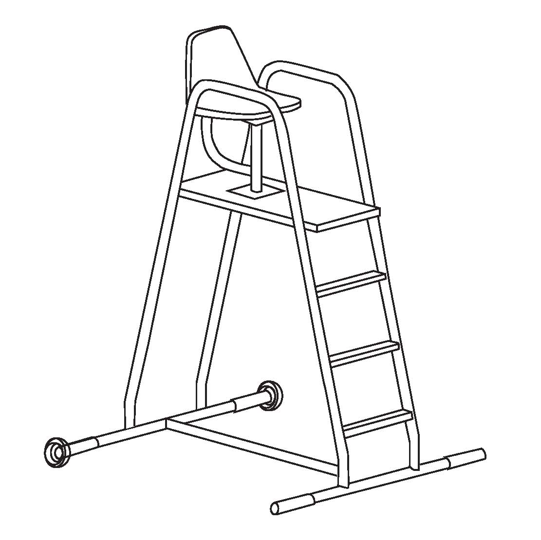 PLS 204 Standard Lifeguard Chair - S.R. Smith Products